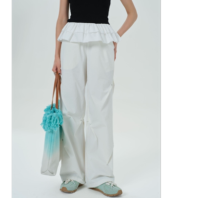 甜酷双生/co&sheng重生150cm小个子女夏季高腰休闲裤时尚百搭宽松