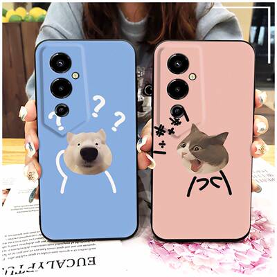 适用Tecno Pova4 Pro/传音LG8n手机壳数码趣味搞怪可爱纯色散热