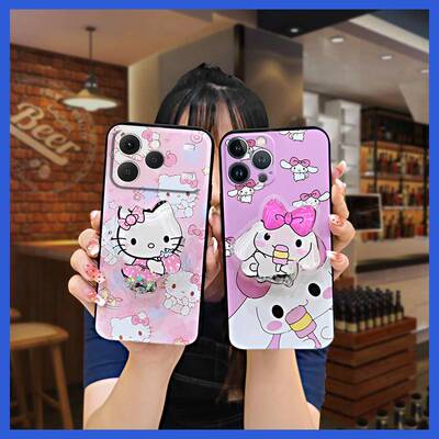 适用Tecno Spark40手机壳搞怪纯色新款软壳创意可爱旋转硅胶情侣