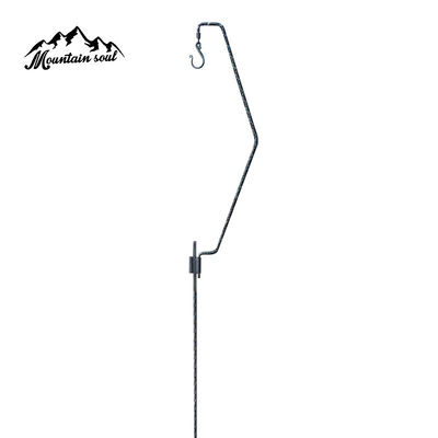 山魂Mountainsoul户外匠人手工锻打多功能煤油灯汽灯铁艺灯架黑色