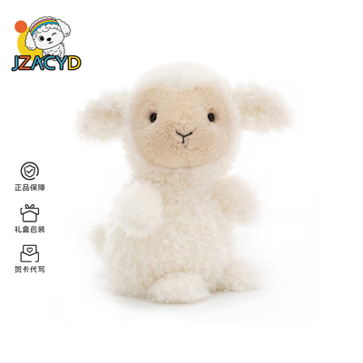 英国JZACYD卷毛小羊山羊毛绒玩偶