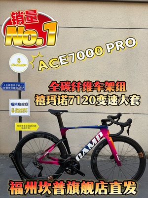 Camp坎普26新款ACE7000pro 105油碟全内走线破风碳纤维公路车碳轮