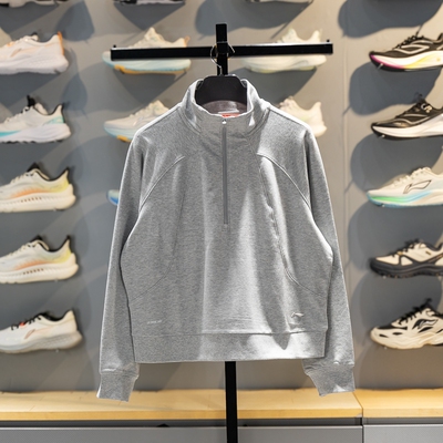 李宁女子立领吸汗舒适套头卫衣