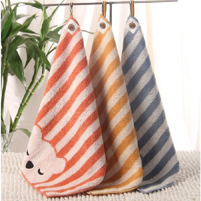 金号纯棉擦手巾柔软可爱小熊儿童