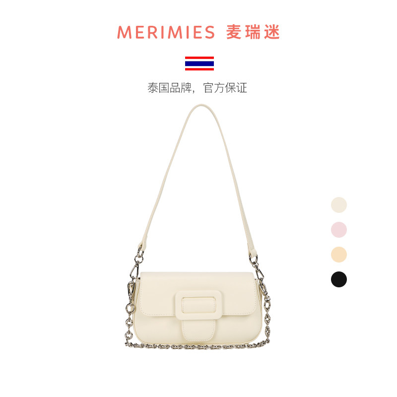 merimies麦瑞迷波利包剑桥包复古法棍包单肩手提包腋下斜挎包