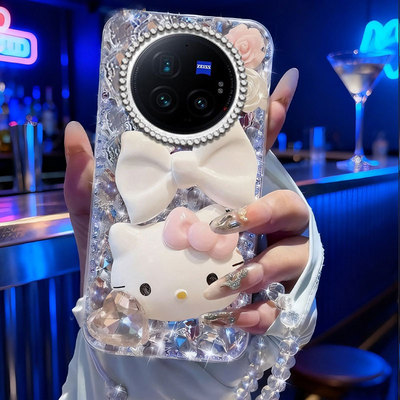 2026奢华水钻适用vivoXFold3Pro手机壳外壳 X Fold＋满钻XFlip全包XFold2镶钻XFold3保护套XFold新款过年