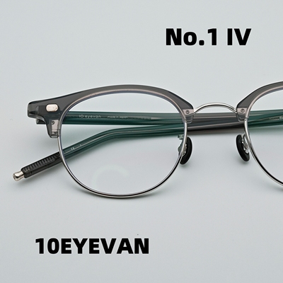 10EYEVAN no31 IV进口日本手工眼镜玳瑁浅灰板材纯钛商务休闲