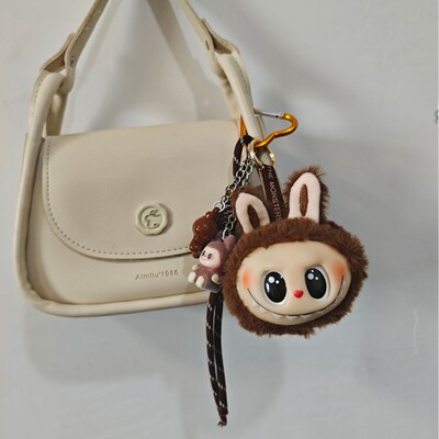 跨境爆款可爱毛绒拉不不钥匙扣创意小礼物书包挂件labb公仔玩偶