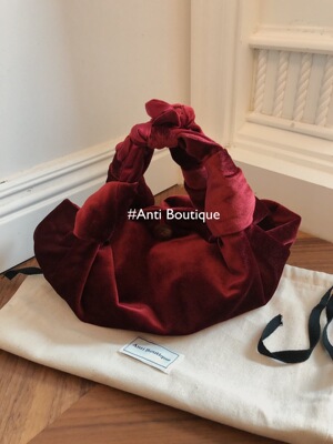 【ANTI】26AW 丝绒饺子row ascot包复古手拎包女法国小众savi同款