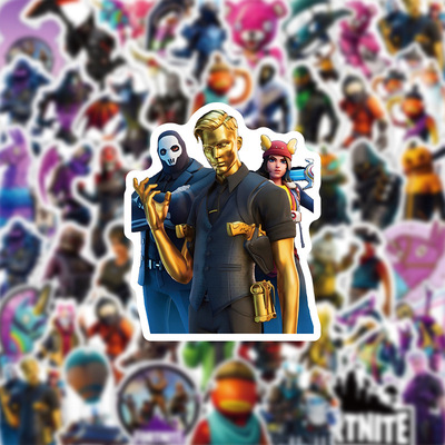 50张卡通涂鸦贴纸Fortnite跨境装