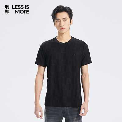 【棉混纺面料】利郎青年商务短袖t恤男2025夏季透气上衣Q5XTX605