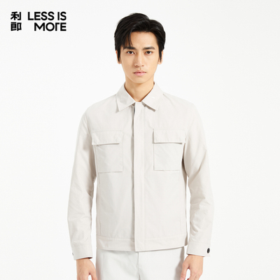 【涤纶面料】利郎青年商务夹克男2026春季翻领休闲外套男Q5CJK016