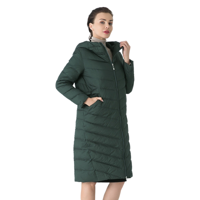 玫而美时尚风meiermei连帽羽绒服