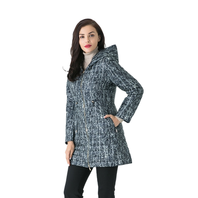 玫而美羽绒服女中长款拉链中年