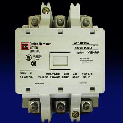 议价Cutler-Hammer/Westinghouse 工业级接触器 A201K3CA   90A12