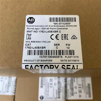 议价1762-L40BXBR MicroLogixy 1200,24V dc 电源模块  176议价产
