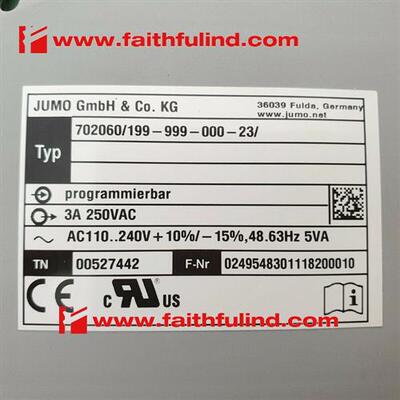 议价JUMO 00527442 久茂温控器 iTRON DR100  702060/199-999-000