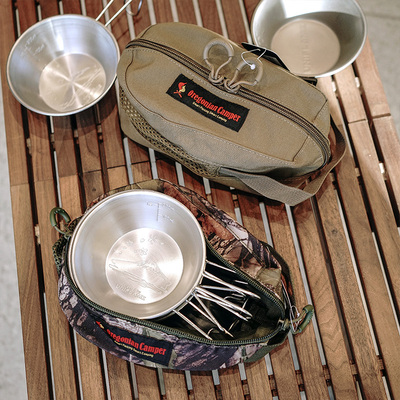 雪拉杯收納袋狼棕黑迷彩