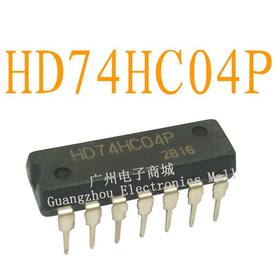 全新原装进口HD74HC04P/SN74HC04N/DIP-14四路逻辑输入芯片模块IC