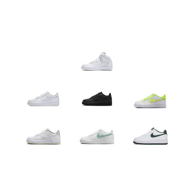 【攀登】NikeAirForce1合成革复古休闲防滑减震耐磨低帮儿童板鞋