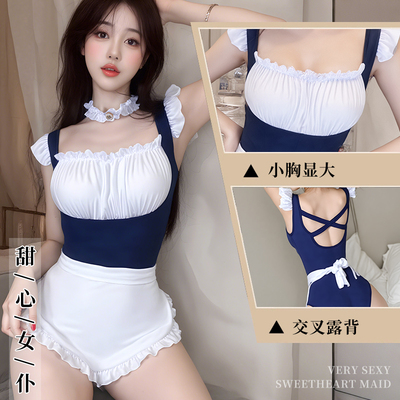 2025新款纯欲甜美女仆睡裙制服二次元cosplay女佣约会围裙装qqny