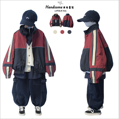 啦芙莱童装儿童短款棒球服工装外套25秋季新品女童立领拉链衫7183