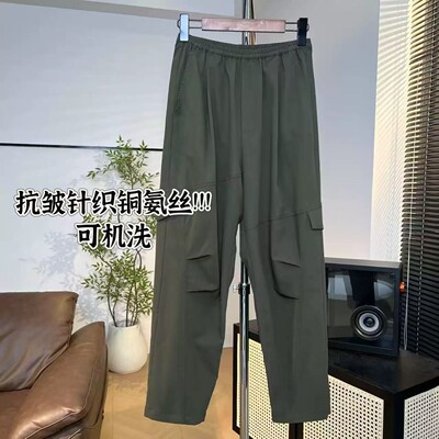 【猫力&可机洗】长93  夏季新款工装裤H7357