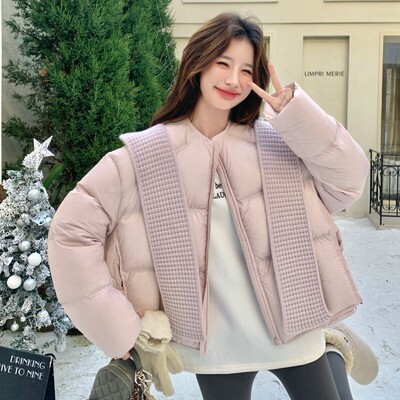 新款现货！90绒泡芙云朵羽绒服！送帽子围巾！D938-P330K448