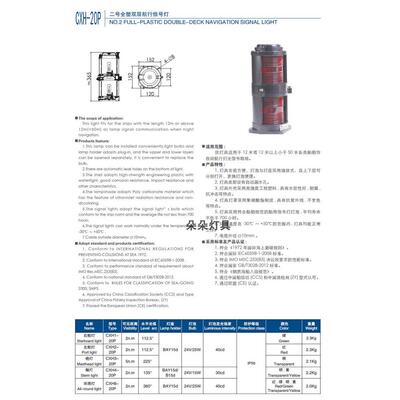 上海亮舟船用航行灯CXH1