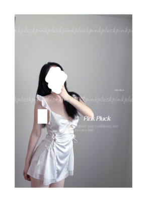 Pink Pluck御姐*优质缎面纯欲风性感露背内衣吊带睡裙女款