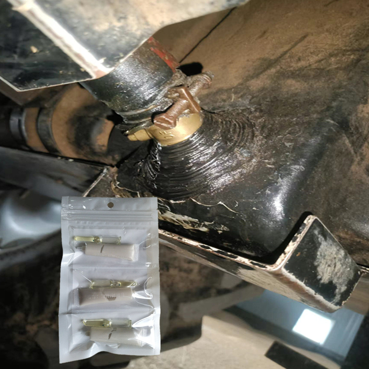 带油施工修补剂液压橡胶油管金属螺纹缝隙堵漏胶设备油箱耐高压补