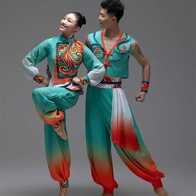 2025新款男女古典舞蹈服装胶州秧歌演出服广场舞民族扇子舞表演服