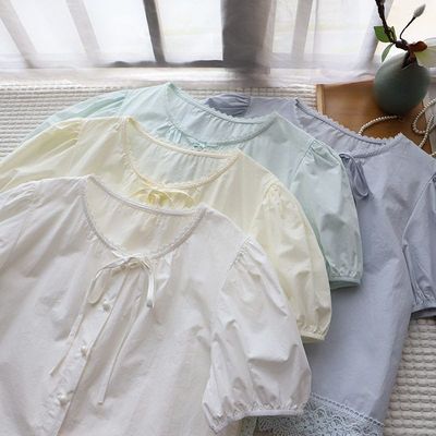 比正2025夏季新韩系圆领系带小