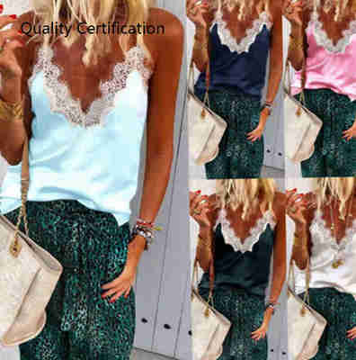 Sling v-neck vest blouse T-shirt top