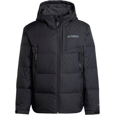 阿迪达斯羽绒服男2024秋冬户外连帽抗风外套鹅绒IX5621