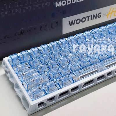 pc透明键帽小蜜蜂made68/wooting迈从狼蛛rs6夜魔ev63/ez63魔导士