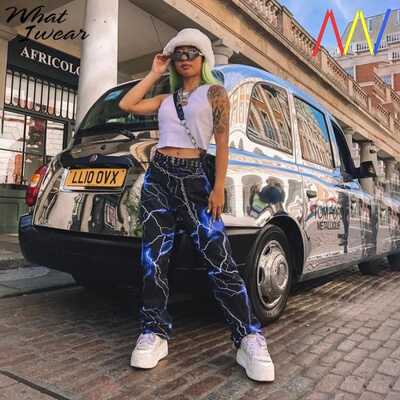 Pants Trousers For Women Ladies Red Jogger Outwear Pockets