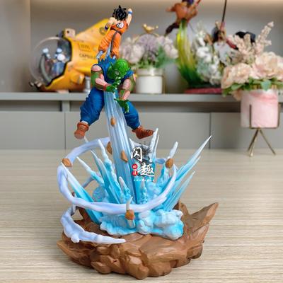 七龙珠 名场面 悟空对战老比克 天地贯穿波 手办模型动漫摆件礼物