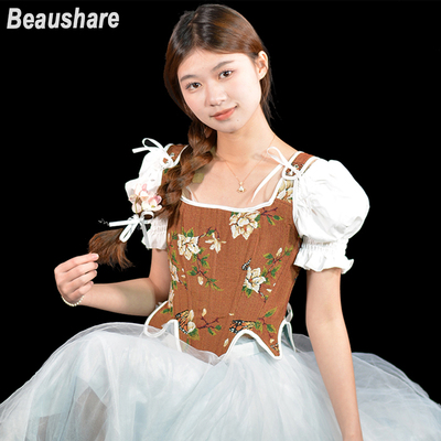 欧美性感蝴蝶桃花束腰胸衣