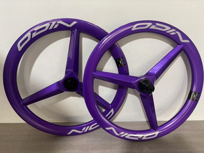 奥丁Javaneo16寸碳纤维折叠轮组349三刀轮