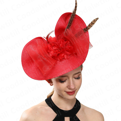 舞台唱歌表演头饰团队话剧演出礼帽礼服配饰女士fascinator hat