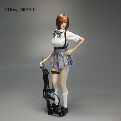 战术蟒纹制服裙武装女兵人现货c