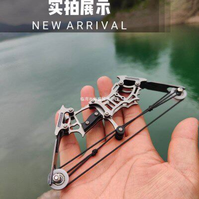 迷你弓箭微型弓箭复合弓滑轮弓反曲弓不锈钢兵人武器小型射箭户外