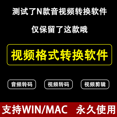 TS/avi/mp4/mkv/swf/mov/mp3/wav视频音频格式转换软件工具电脑