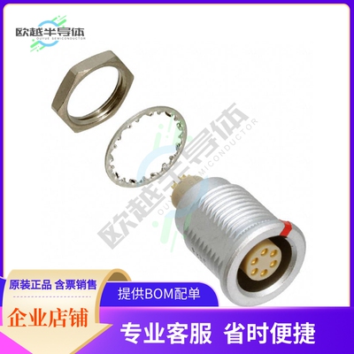 JBXER1G06FSSDSR【CONN RCPT FMALE 6P GOLD SLDR CUP】