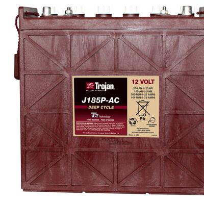 美国邱健Trojan蓄电池J185P-AC 12V20H船舶房车进口蓄电池