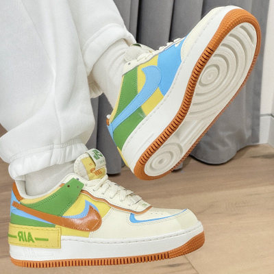 Nike/耐克 Air Force 1 Shadow女款低帮休闲板鞋米蓝色DZ1847-103