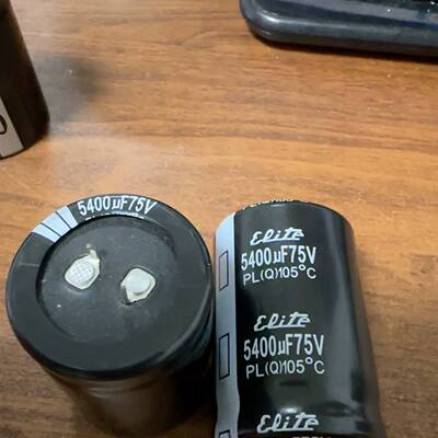 可议价5400uF75V 3545 牛角铝电解电容器 台湾