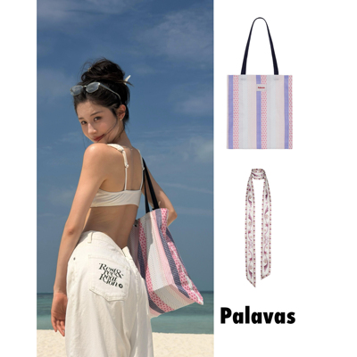 palavas于雯董洁同款一帘夏梦帆布袋单肩包原创印花