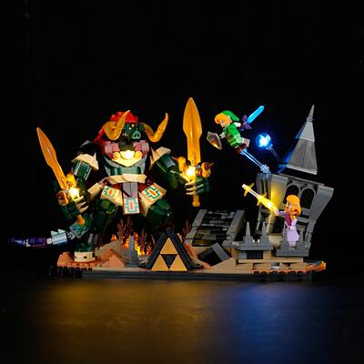 YEABRICKS LED灯饰适用77093时光之笛：加侬最终决战灯光组氛围灯